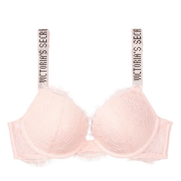 Victoria's Secret | Intimates & Sleepwear | Vs Lace Shine Push Up Bra ...